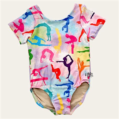 Gymnastics Colorful Gymnast Seamless Pattern Digital Paper Digital Paper Seamless