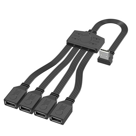 Usb To Usb2 0 Adapter Charging Cable 4 In 1 Usb2 0 Splitter Fast Charging