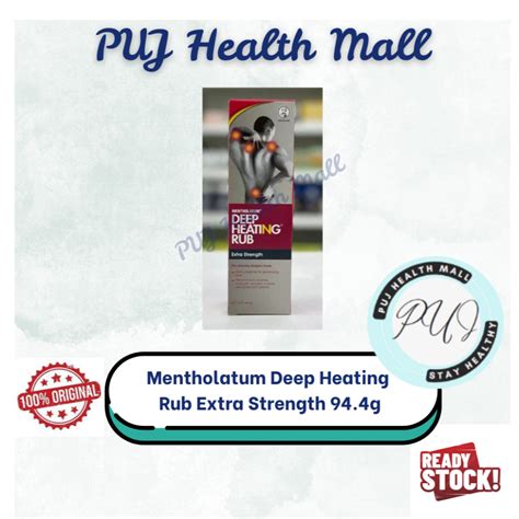 Mentholatum Deep Heating Rub Extra Strength 94 4g Shopee Malaysia