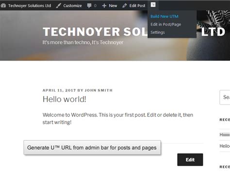 UTM Code Generator For Google Analytics Tracking Wordpress Plugin By Technoyer