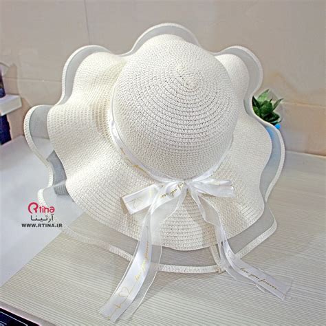قیمت کلاه سفید دخترانه مدل حصیری ساحلی