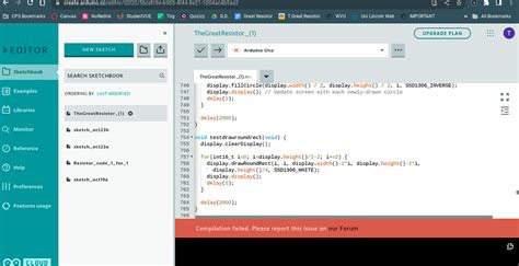 Code Not Uploading Or Saving Cloud Editor Arduino Forum
