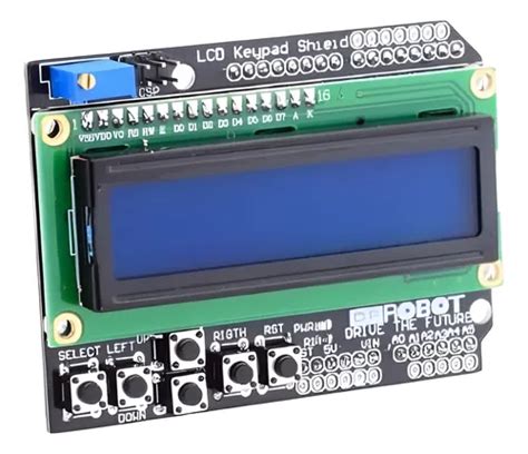 Display Lcd Keypad Shield 16x2 1602 Teclado Botoes Arduino Mercadolivre