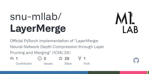 github snu mllab layermerge official pytorch implementation of