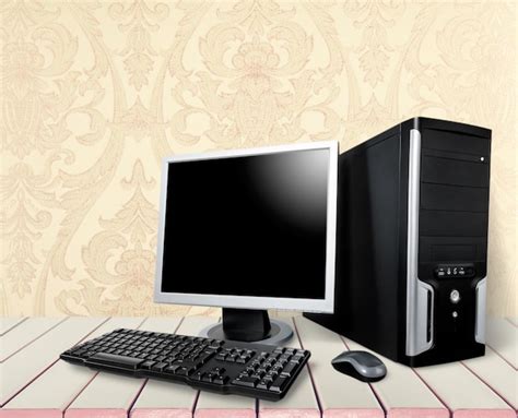 Premium Photo Desktop Computer And Keyboard And Mouse