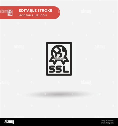 Ssl Simple Vector Icon Illustration Symbol Design Template For Web Mobile Ui Element Perfect