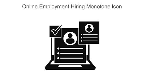 Online Employment Hiring Monotone Icon In Powerpoint Pptx Png And Editable Eps Format Ppt Template