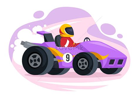 포뮬러 레이싱 스포츠 자동차 그림 일러스트 무료 다운로드 Lovepik