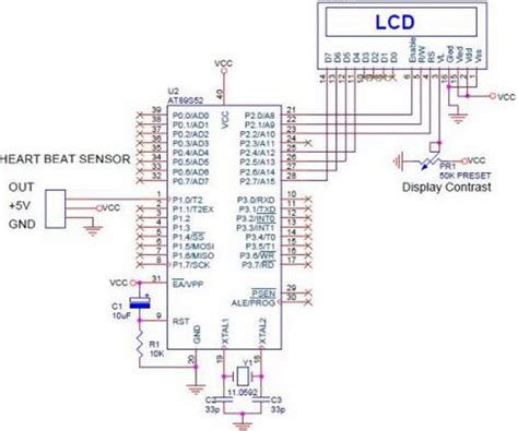Heart Beat Sensor Circuit Diagram Circuit Seekic Monitor Hea