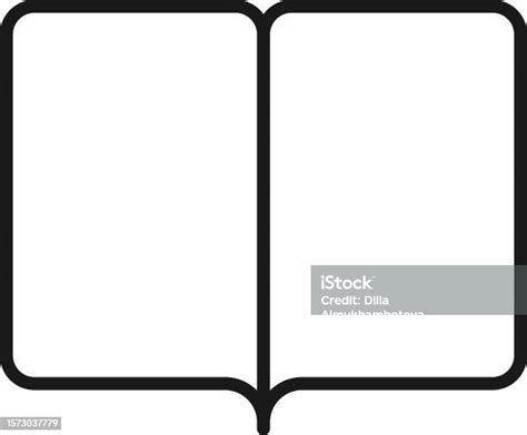 광고를 위한 간단한 열린 책 벡터 라인 기호 웹 사이트 서점 상점 상점에 적합합니다 최소한의 윤곽선 스타일로 편집 가능한 획 0