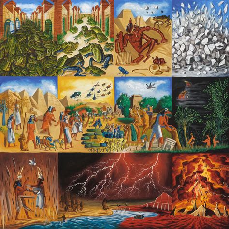 Moses And The Ten Plagues 10 Plagues Of Egypt Exodus Passover Bible