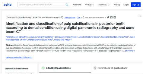 Identification And Classification Of Pulp Calcifications In Posterior Teeth According To Dental