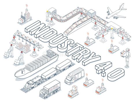 Smart Industry 40 With Factory Automation Autonomous Robot Industrial