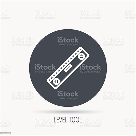 Level Tool Icon Horizontal Measurement Sign Stock Illustration Download Image Now Accuracy
