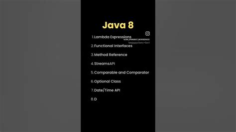 Dont Forget To Read This Before Attending The Interview Java8 Java