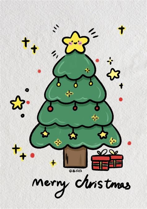 圣诞树儿童简笔画马克笔（热门11张） 简笔画图片大全