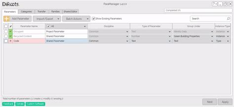 Parameters Dirootsonereleases