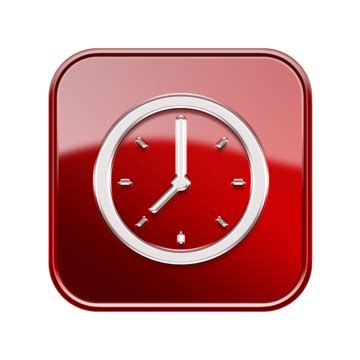 Red Clock Icon PNG Images Vectors Free Download Pngtree