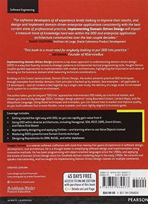 Implementing Domain Driven Design 9780321834577 Vaughn Vernon