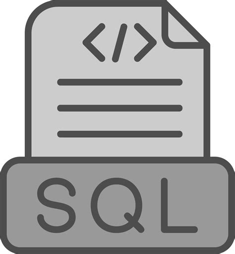 Sql File Vector Icon Design Vector Art At Vecteezy