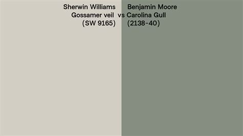 Sherwin Williams Gossamer Veil Sw 9165 Vs Benjamin Moore Carolina