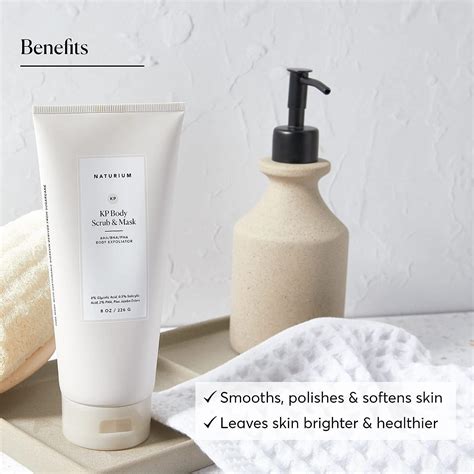 Naturium Kp Body Scrub And Mask 8 Oz Exfoliating Bump Eraser For
