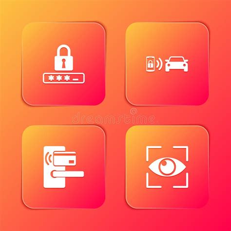 Set Password Protection Smart Car Alarm System Digital Door Lock With Wireless And Eye Scan