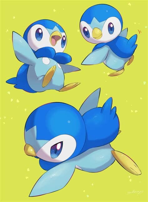 Piplup Pokemon Drawn By Nullma Danbooru