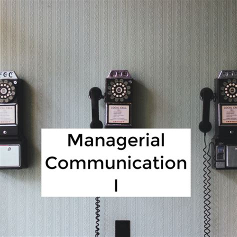 Communication Workshop I