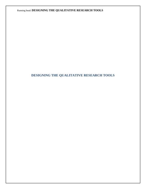 Crafting Effective Tools For Qualitative Interview Research