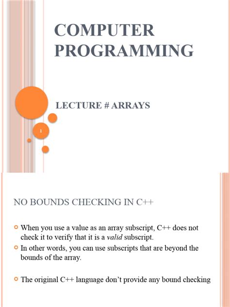 Array Points Pdf Computer Programming Software Engineering