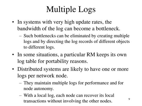 PPT Chapter 9 Log Manager PowerPoint Presentation Free Download ID 4220516
