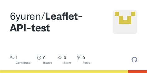 Github 6yuren Leaflet Api Test