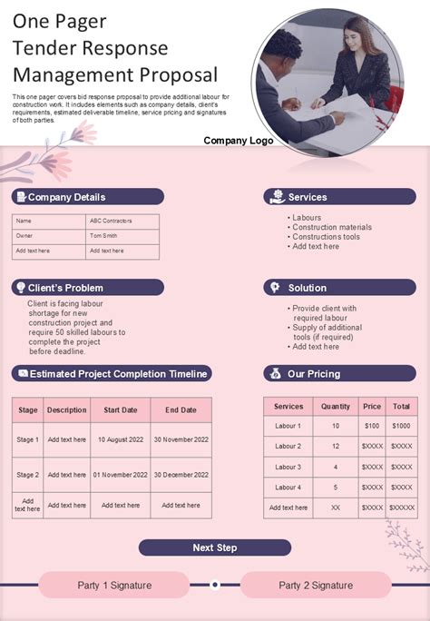 Top 10 Tender Response Templates With Samples And Examples