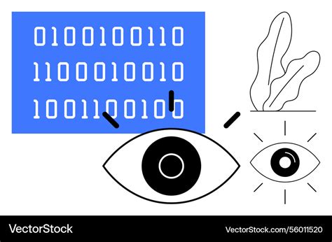 Digital Coding And Visual Focus Concept Royalty Free Vector