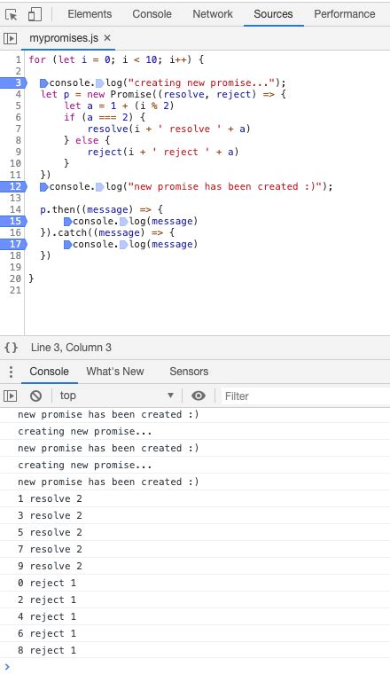 Javascript Why Does The Resolve Message Appear First Stack Overflow