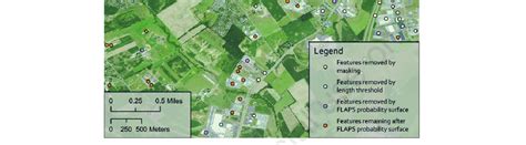 anonymous example of filtering of the remote sensing results to remove