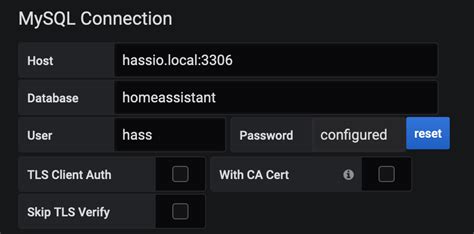 Grafana Mysql And Hassio Configuration Home Assistant Community