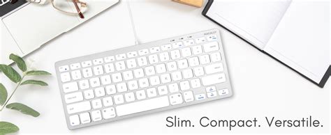 Amazon Com Macally Small Wired Keyboard For Mac And Windows 78 Scissor Switch Keys Compatible