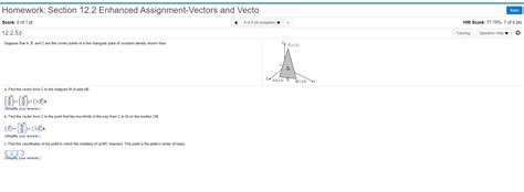 Solved Homework Section 12 2 Enhanced Assignment Vectors
