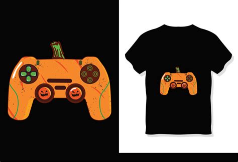 Halloween Gamer Pumpkin Controller Shirt Graphic By Kamrul Design