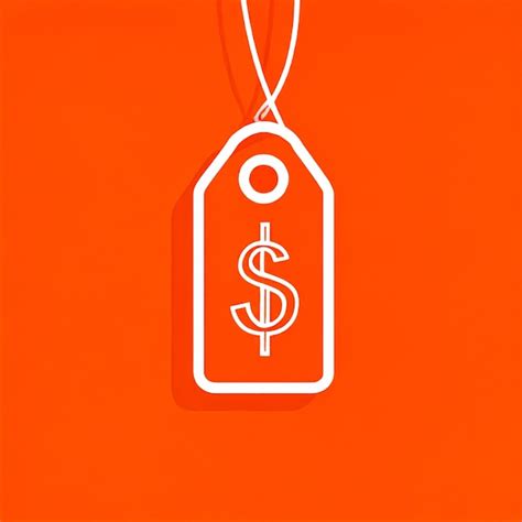 A Picture Of A Dollar Sign On A String Premium Ai Generated Vector