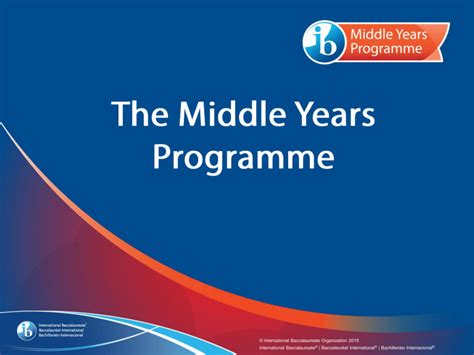 Ib Middle Years Programme Presentation