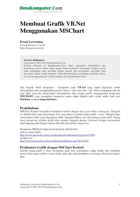 Pdf Membuat Grafik Menggunakan Mschart Dokumentips