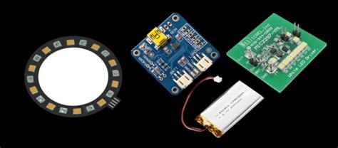 Electronic Components A Custom LED Board B USB Lithium Battery Download Scientific Diagram