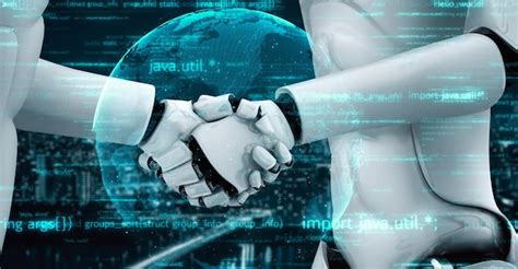 Premium Photo Futuristic Robot Artificial Intelligence Huminoid Ai