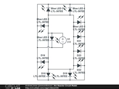 Arc Reactor Circuit Model CircuitLab