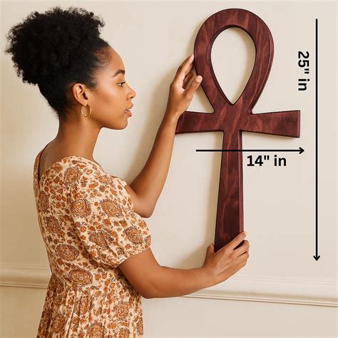 Ankh Wall Decor Afrocentric Wooden Wall Art Spiritual Home Accent