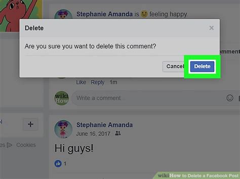 4 Ways To Delete A Facebook Post Wikihow