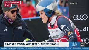 Breaking Lindsey Vonn Airlifted After Crash